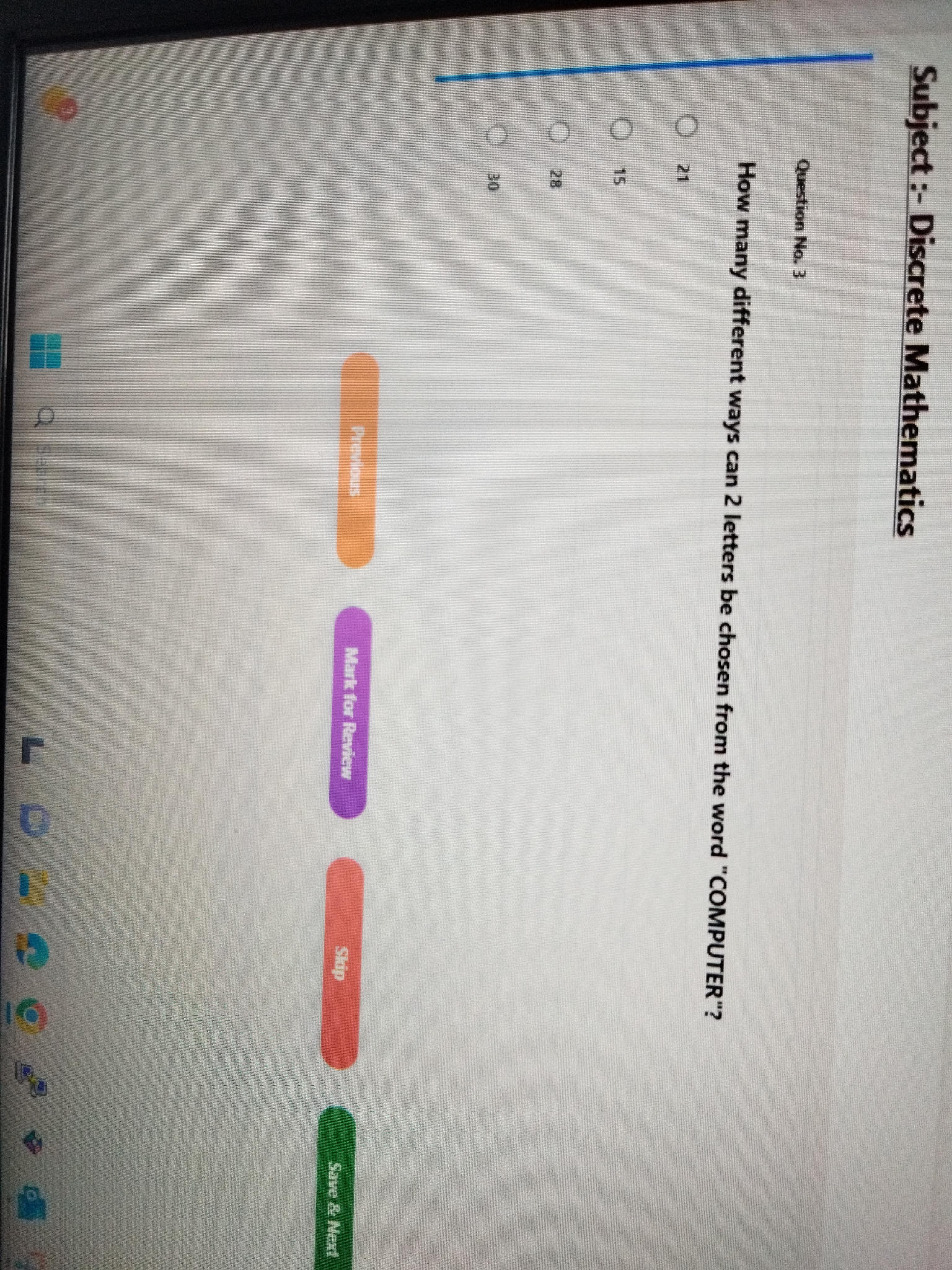 Question No. 3 How many different ways can | StudyX