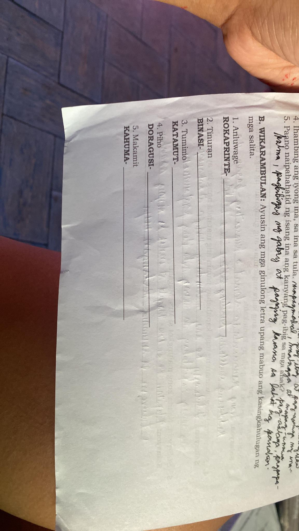 4. Ihambing ang iyong ina, sa ina sa tula. | StudyX