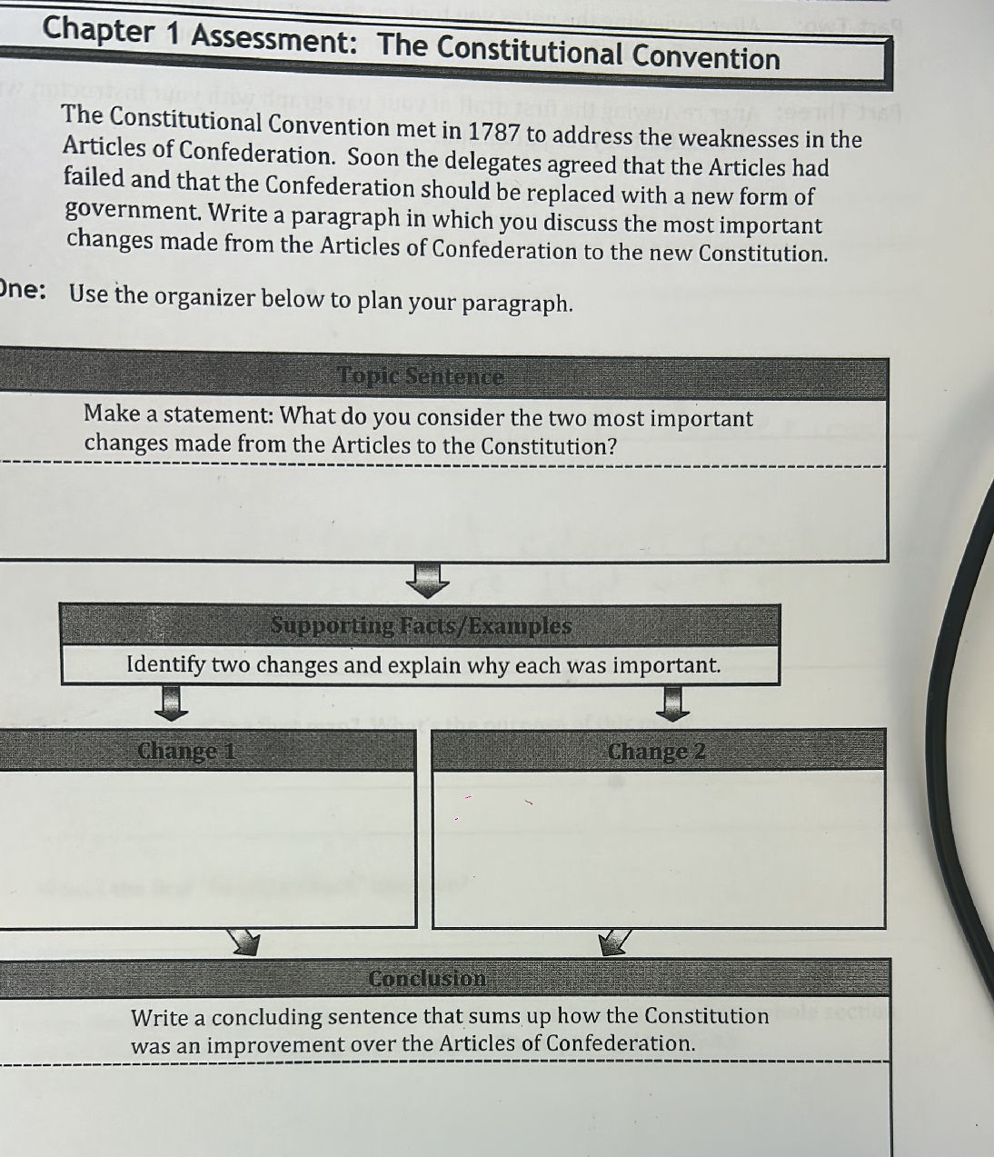 Chapter 1 Assessment: The Constitutional | StudyX