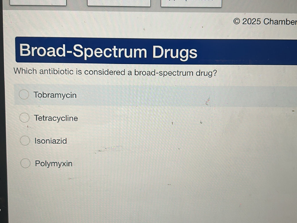 Broad-Spectrum Drugs Which antibiotic is | StudyX