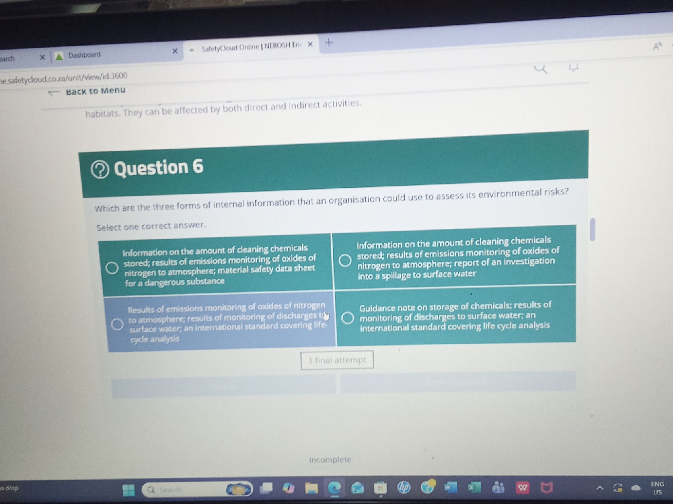 Which are the three forms of internal | StudyX