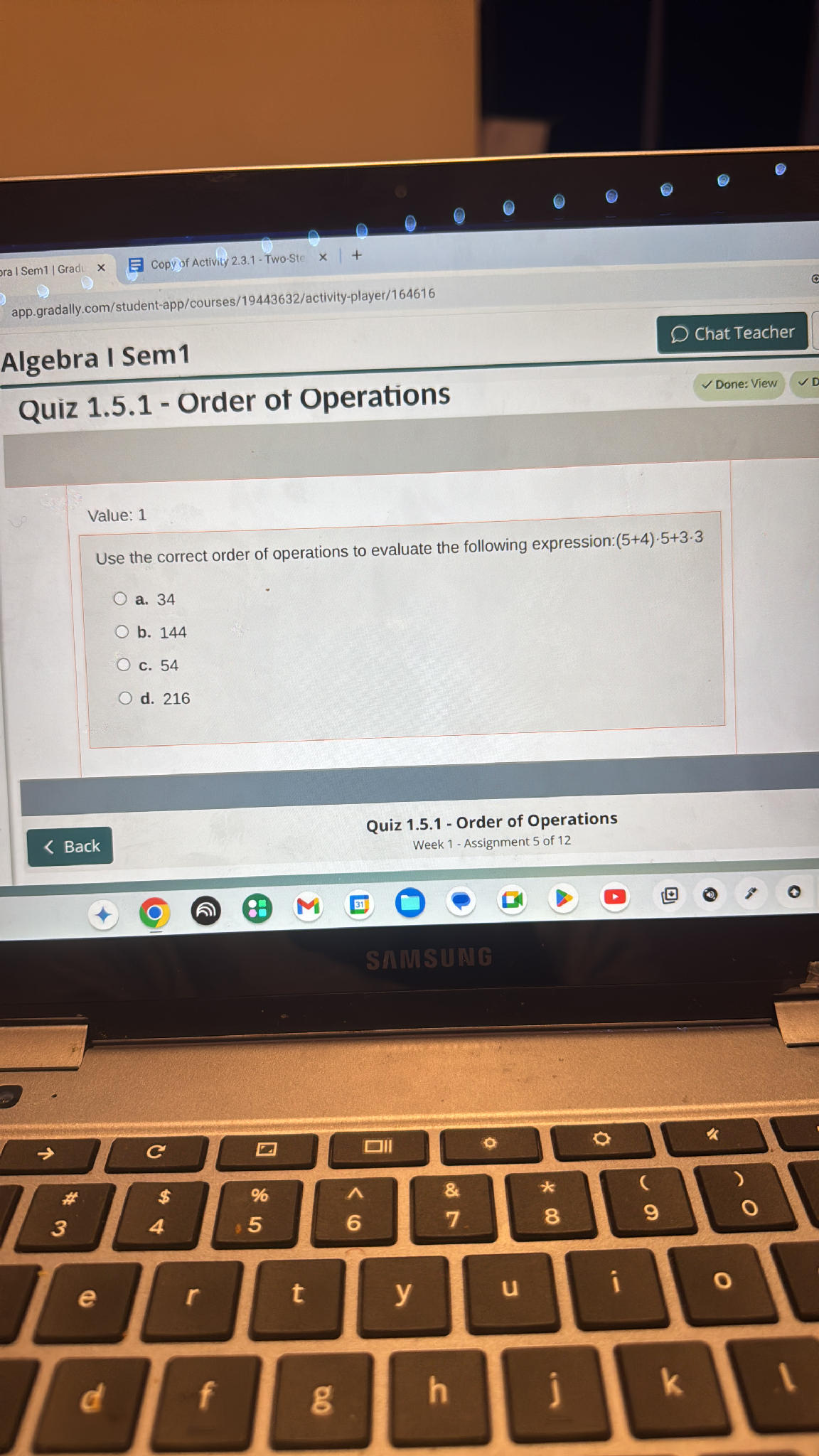 Use the correct order of operations to | StudyX