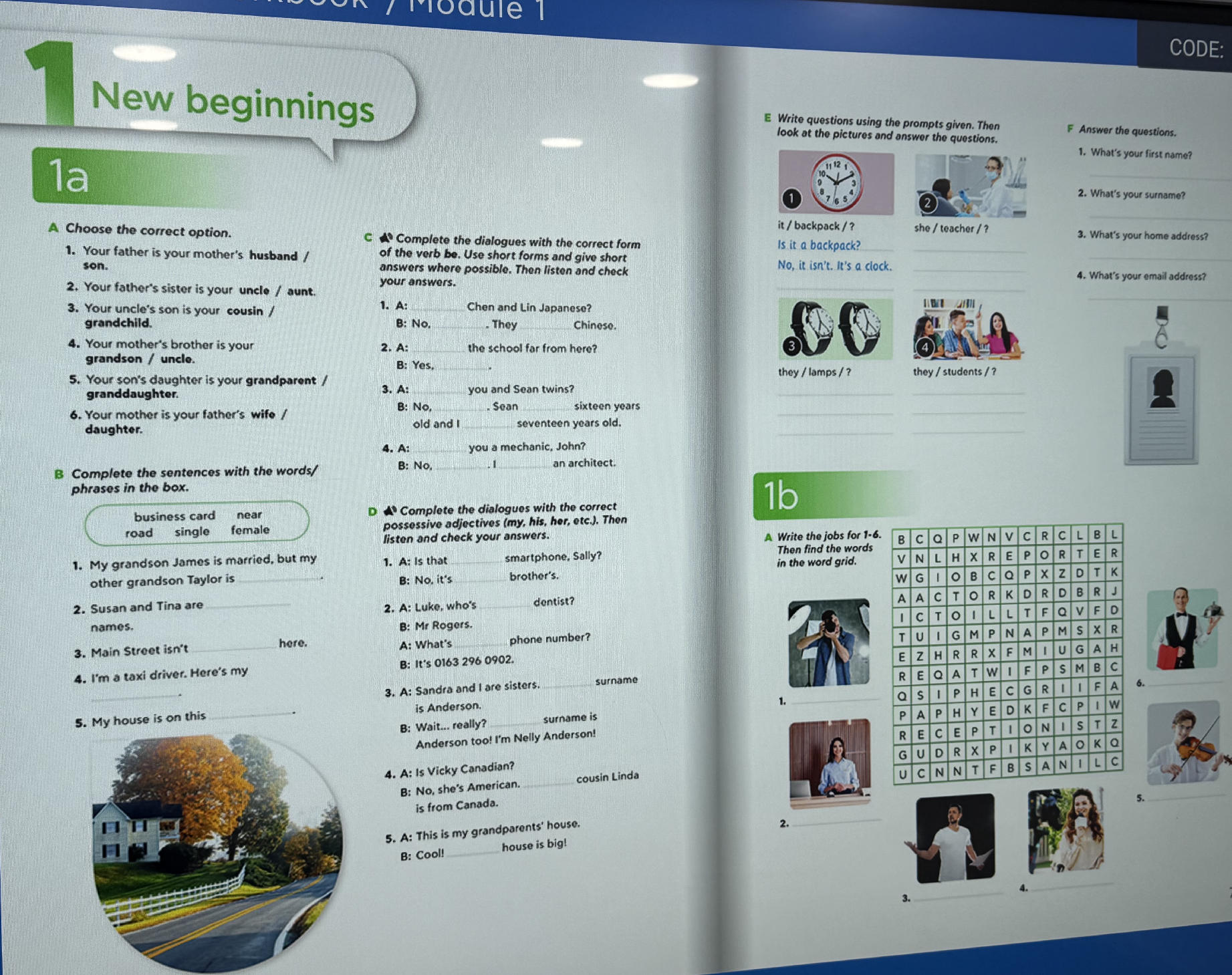 E Write questions using the prompts given. | StudyX