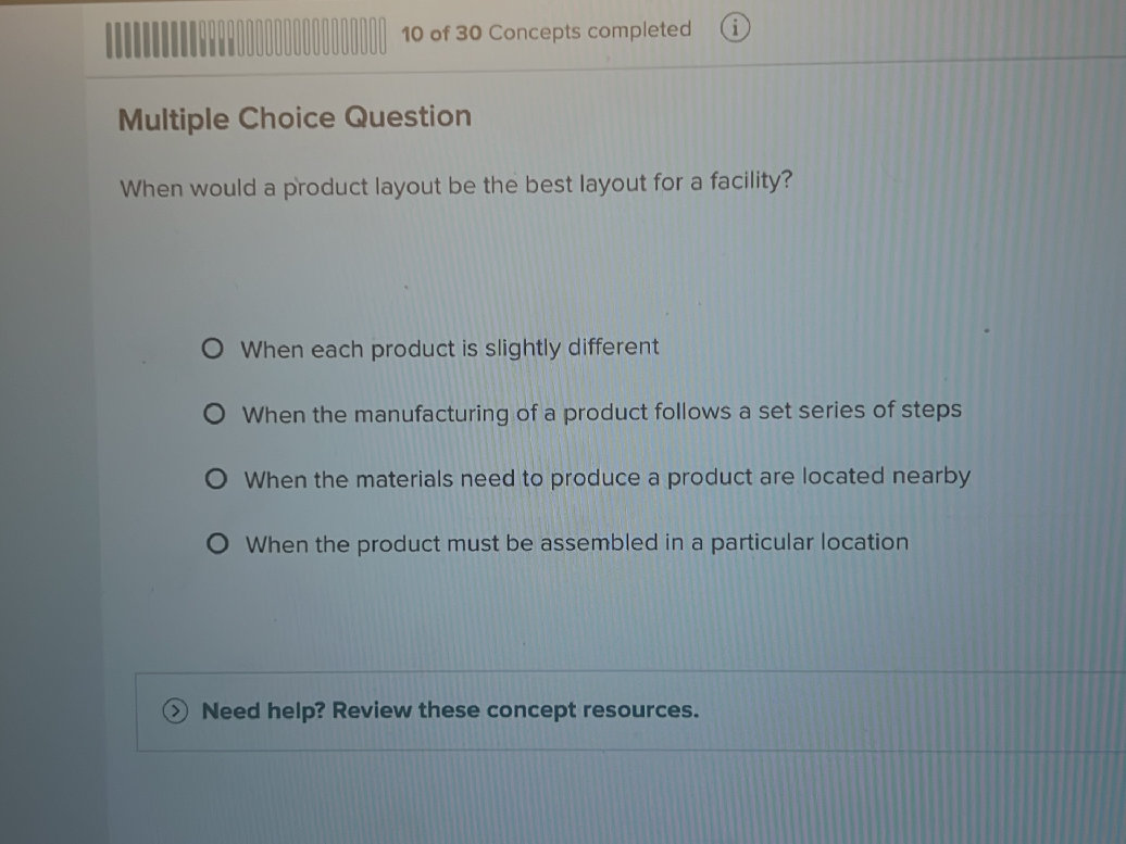 Multiple Choice Question When would a | StudyX