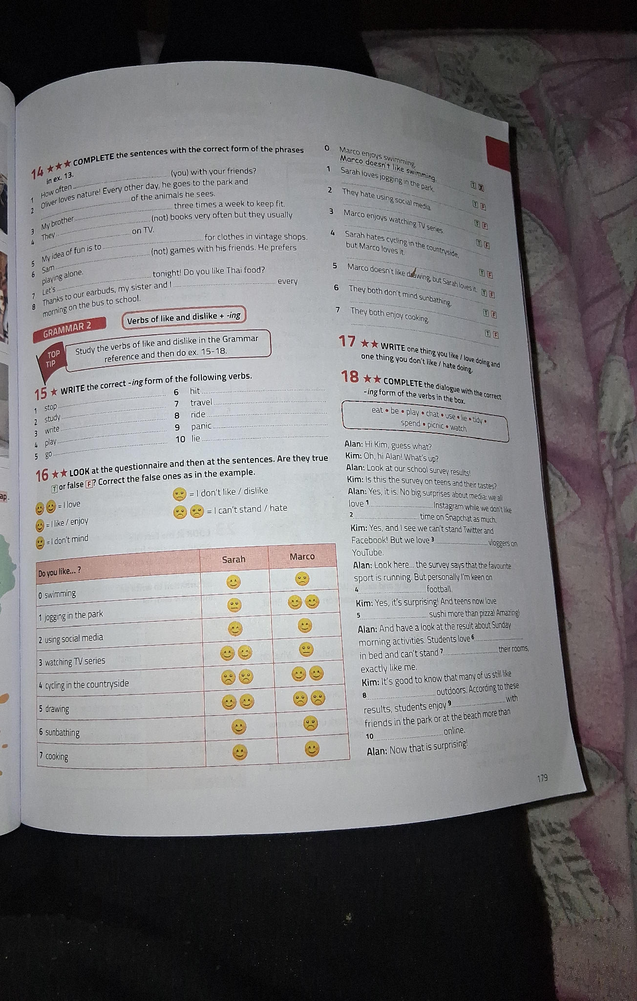 15 WRITE the correct -ing form of the | StudyX