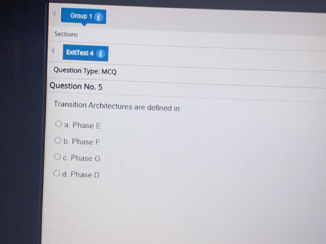 Transition Architectures are defined in: a. | StudyX