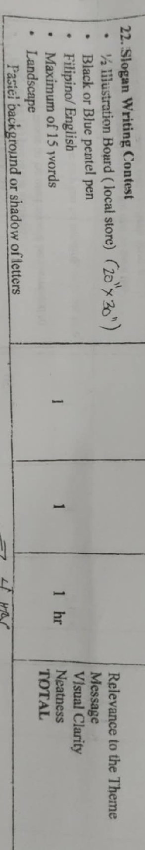 22. Slogan Writing Contest Materials | StudyX