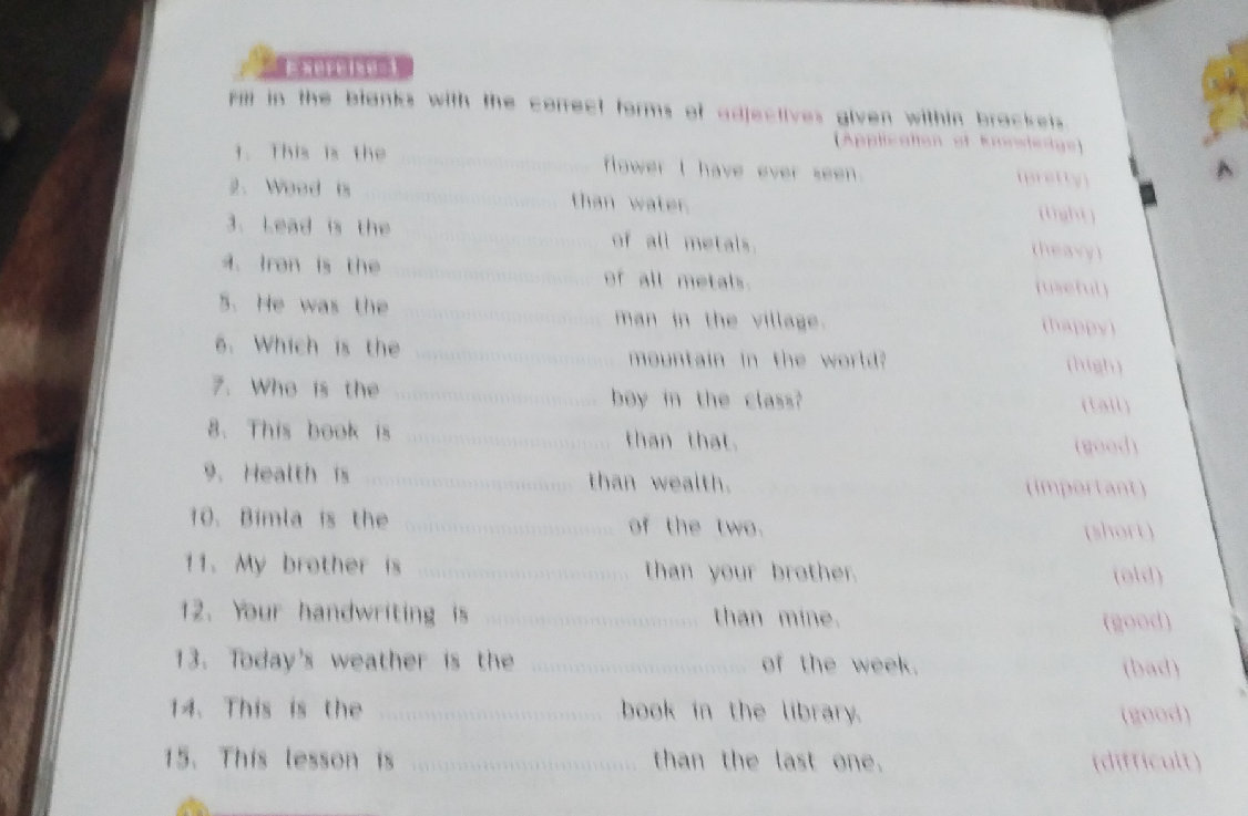 Fill in the blanks with the correct forms of | StudyX