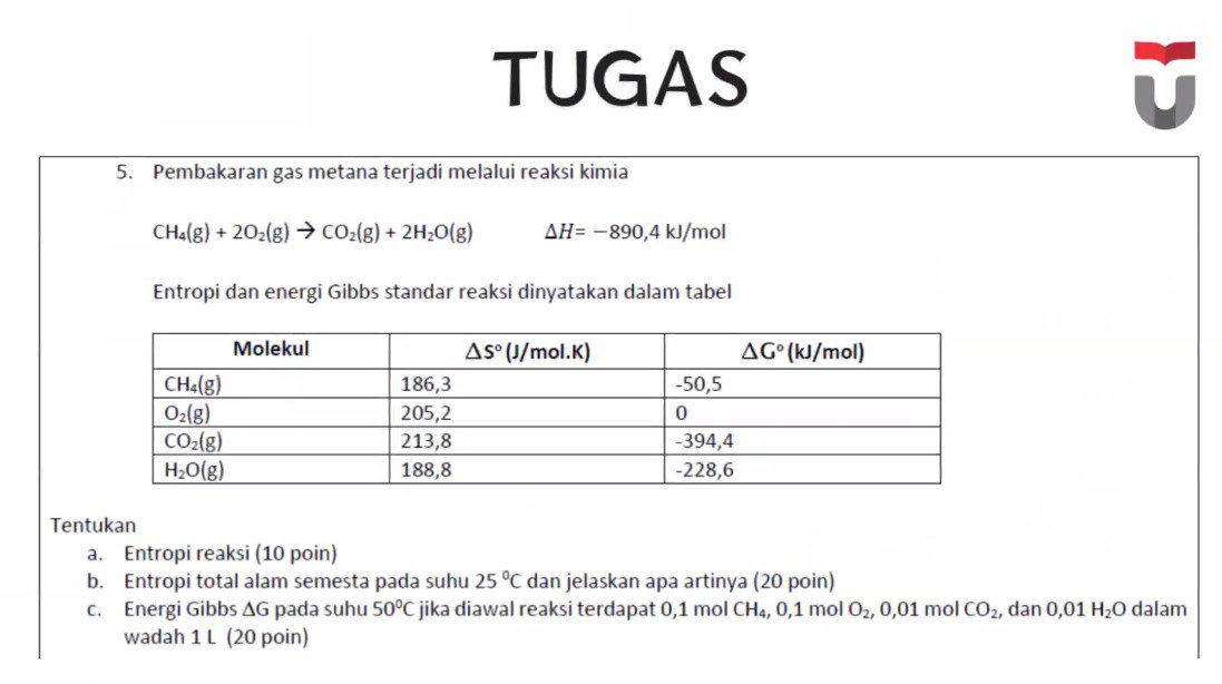 5. Pembakaran gas metana terjadi melalui | StudyX