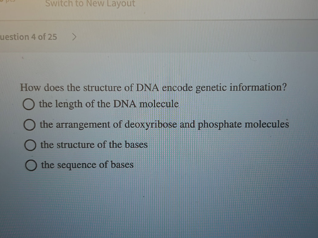 How does the structure of DNA encode genetic | StudyX
