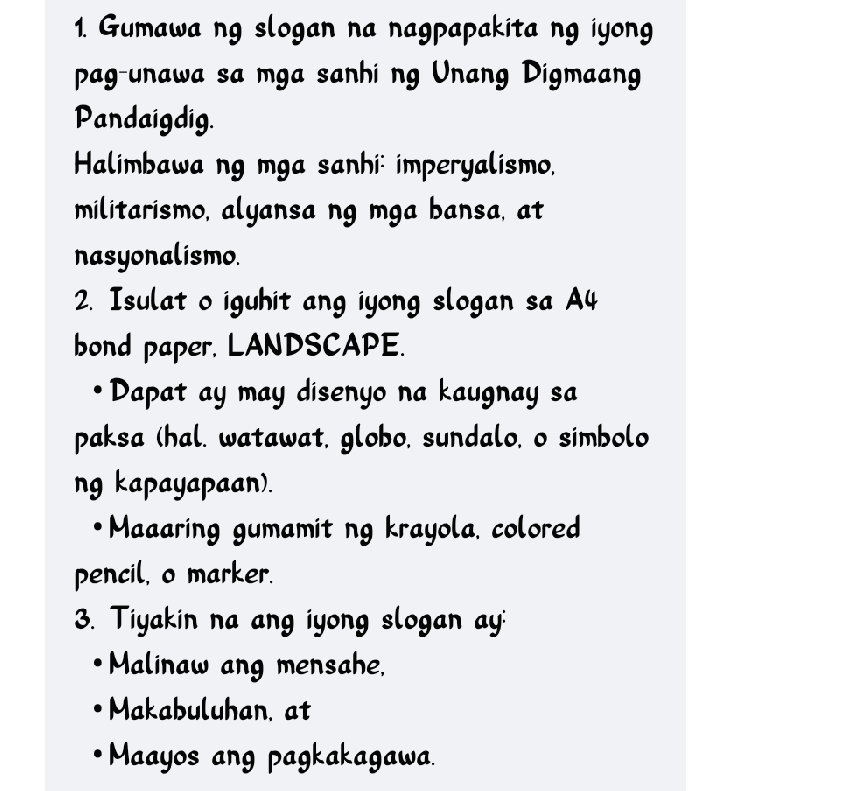 Gumawa ng slogan na nagpapakita ng iyong