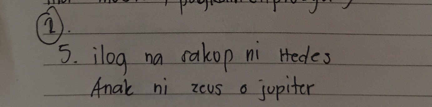 5. ilog na rakoр ni Hades Anak ni zeus o | StudyX