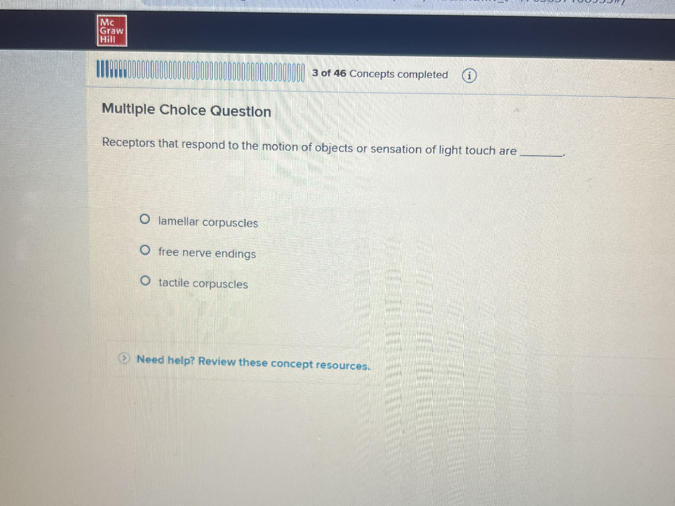 Receptors that respond to the motion of | StudyX