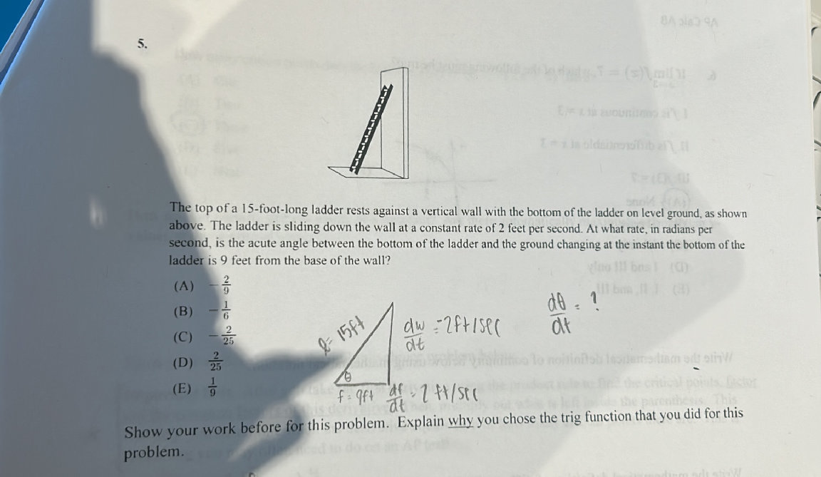 The top of a $15$-foot-long ladder rests