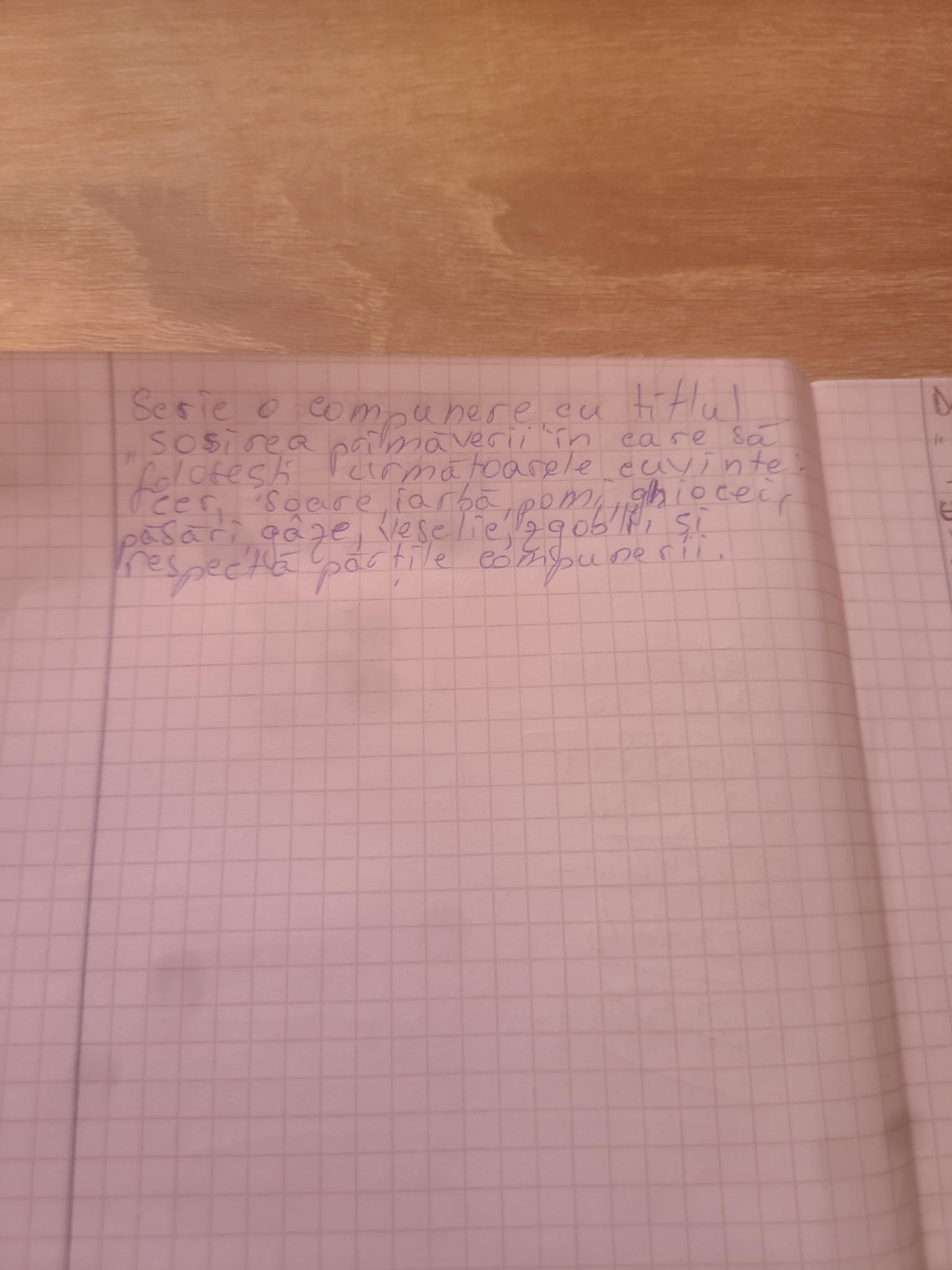 Serie o compunere cu titlul "sosirea | StudyX