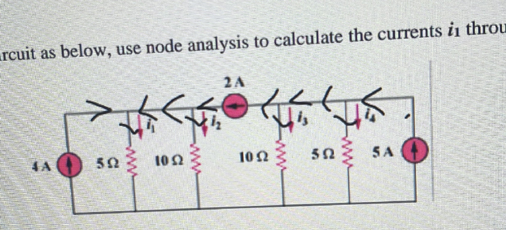 rcuit as below, use node analysis to | StudyX