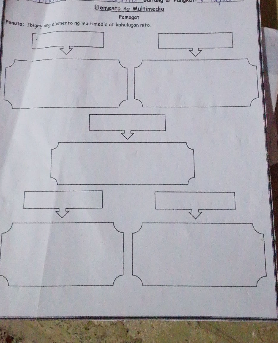 Elemento ng Multimedia Pamagat Panuto: | StudyX