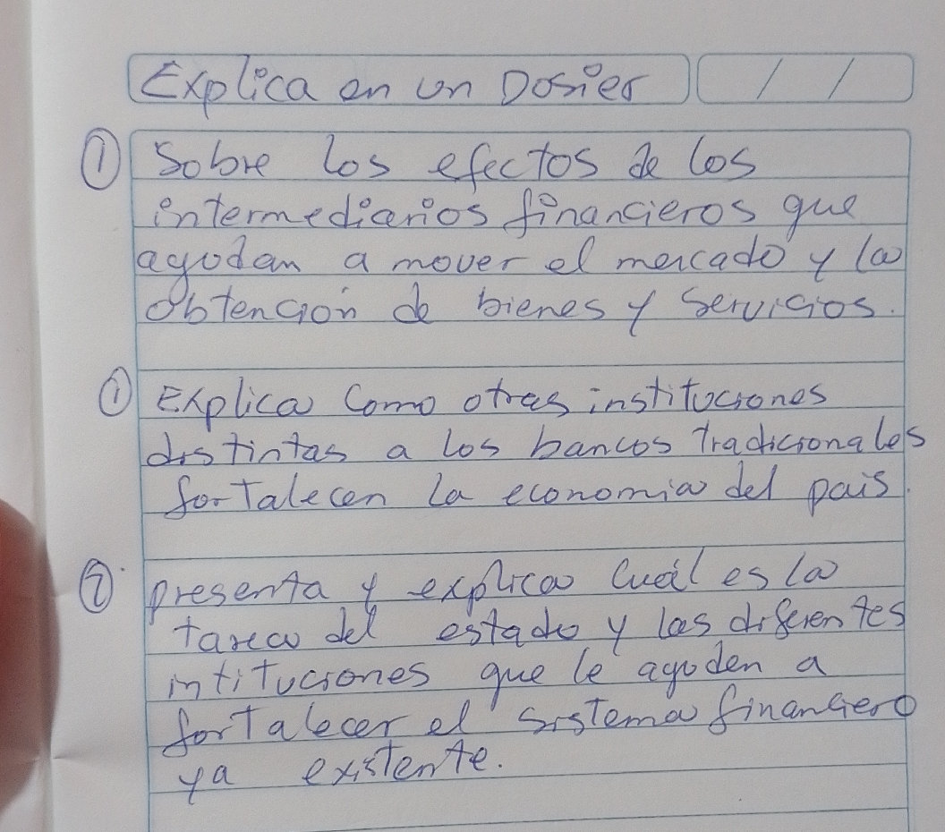 Explica en un Dossier 1. Sobre los efectos | StudyX