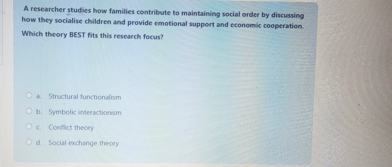 A researcher studies how families contribute | StudyX
