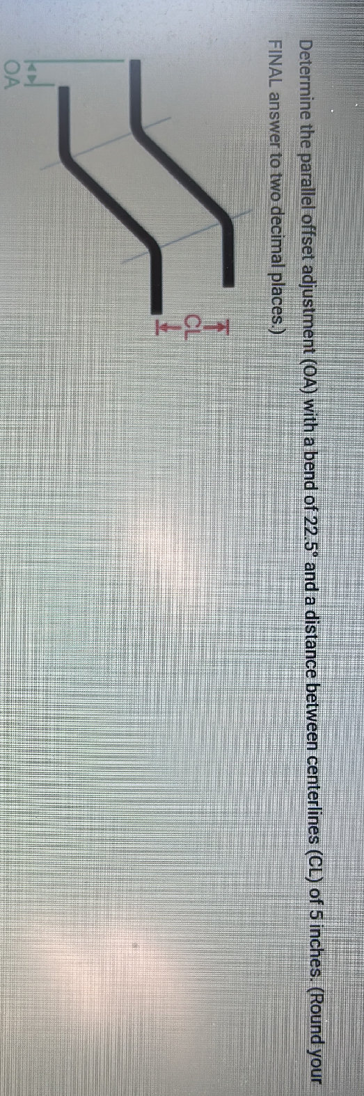 Determine the parallel offset adjustment | StudyX