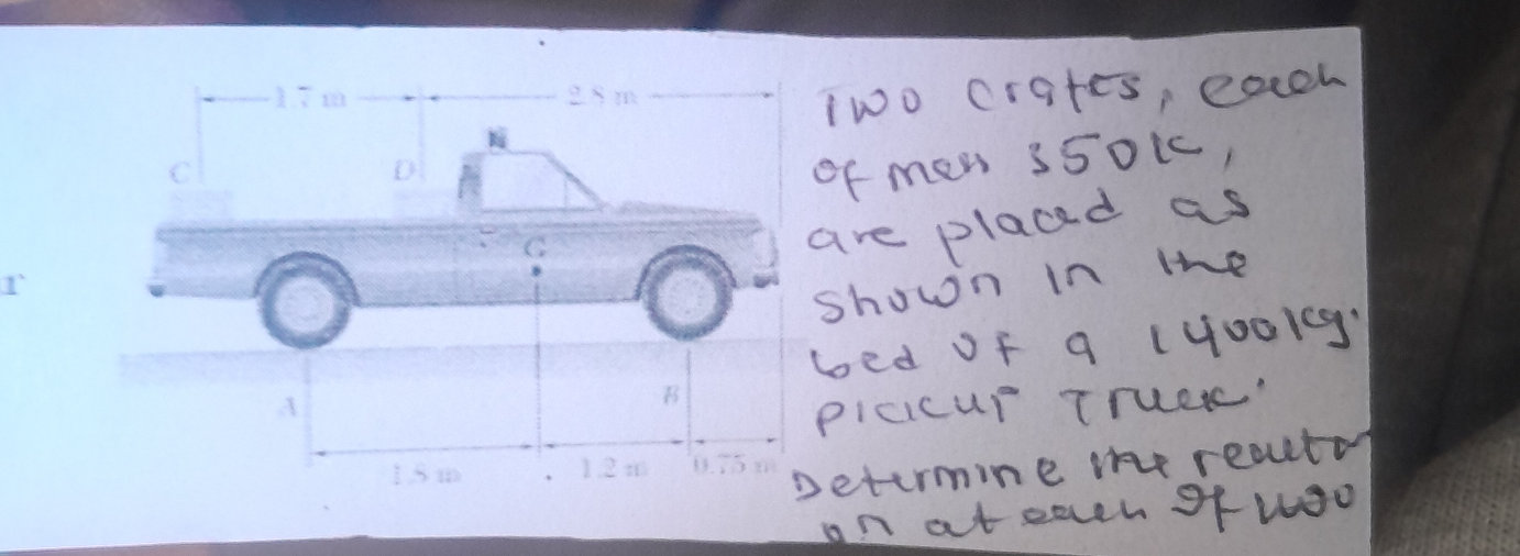 Two crates, each of mass $50 { kg}$, are | StudyX