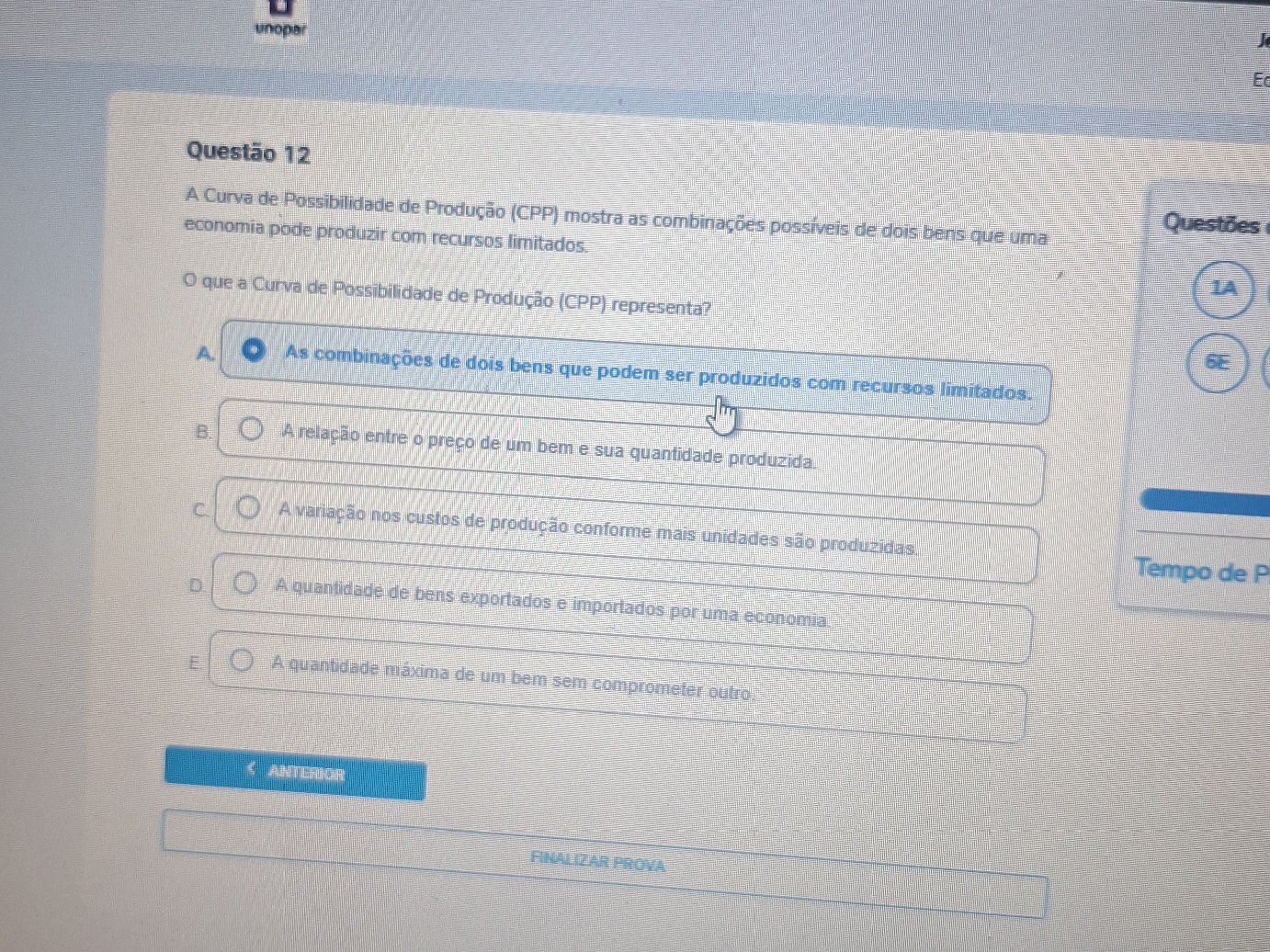 A Curva de Possibilidade de Produção (CPP) | StudyX