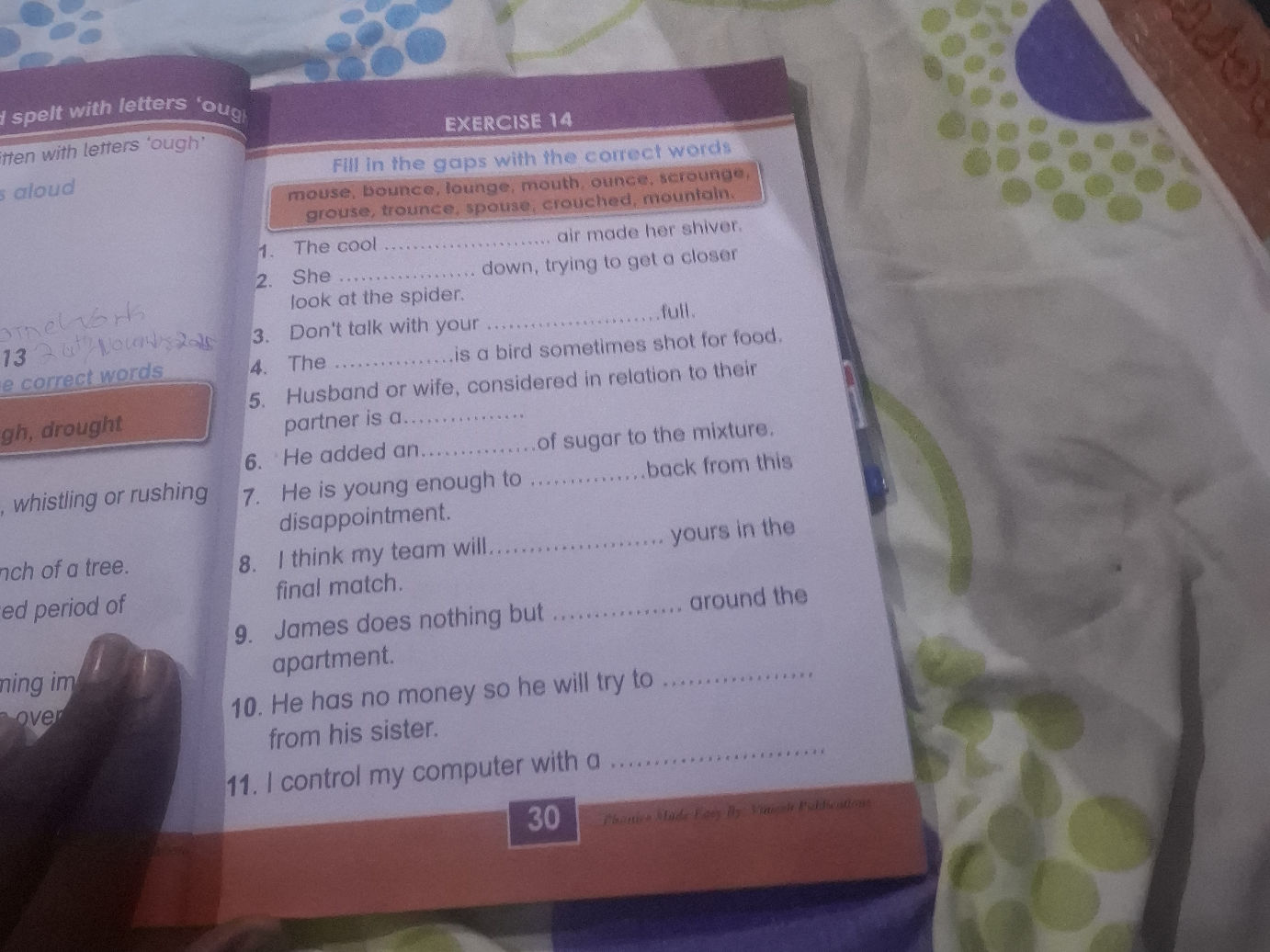 EXERCISE 14 Fill in the gaps with the | StudyX