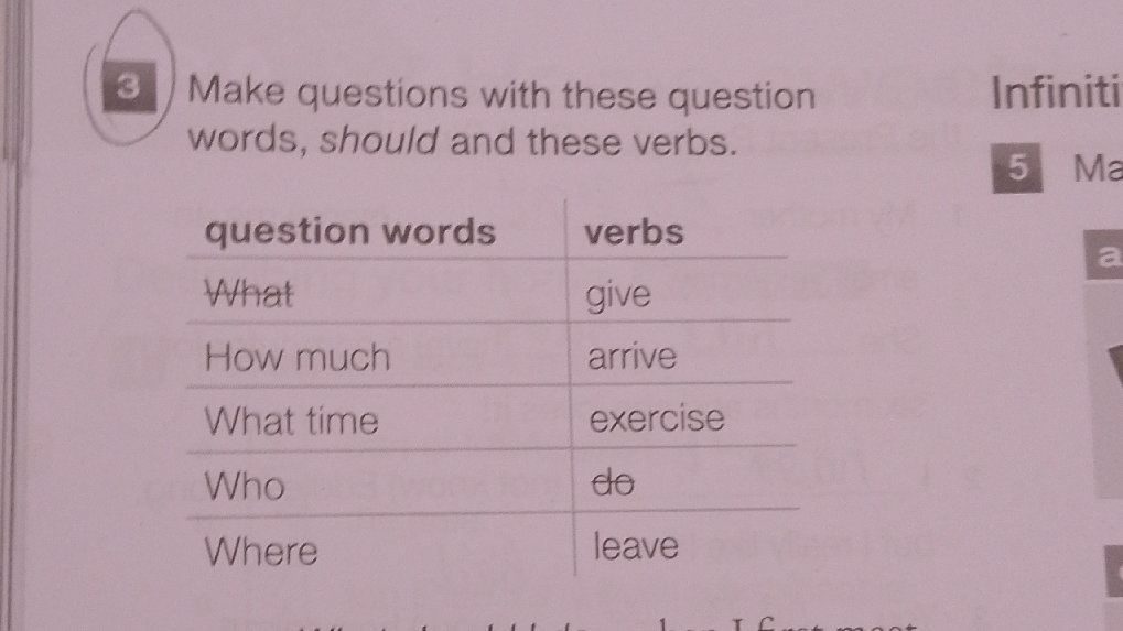 Make questions with these question words, | StudyX