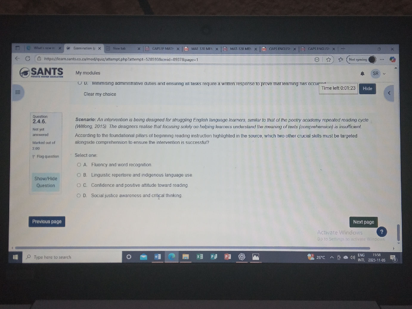 Scenario: An intervention is being designed | StudyX