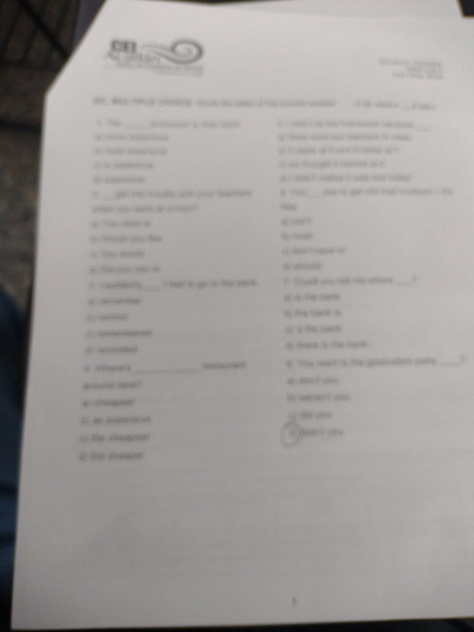 1. The ______ to use a map. a) most | StudyX