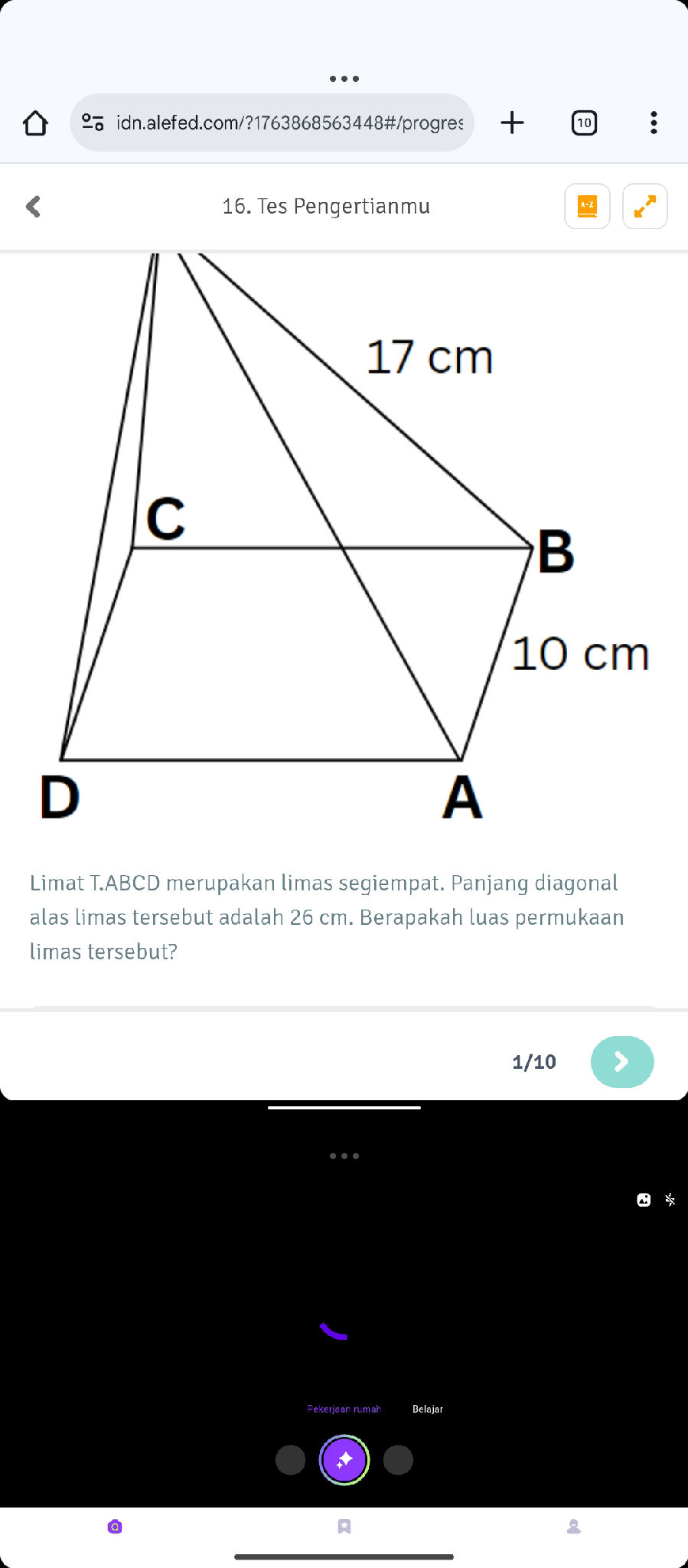 Diagram shows a pyramid T.ABCD with a | StudyX