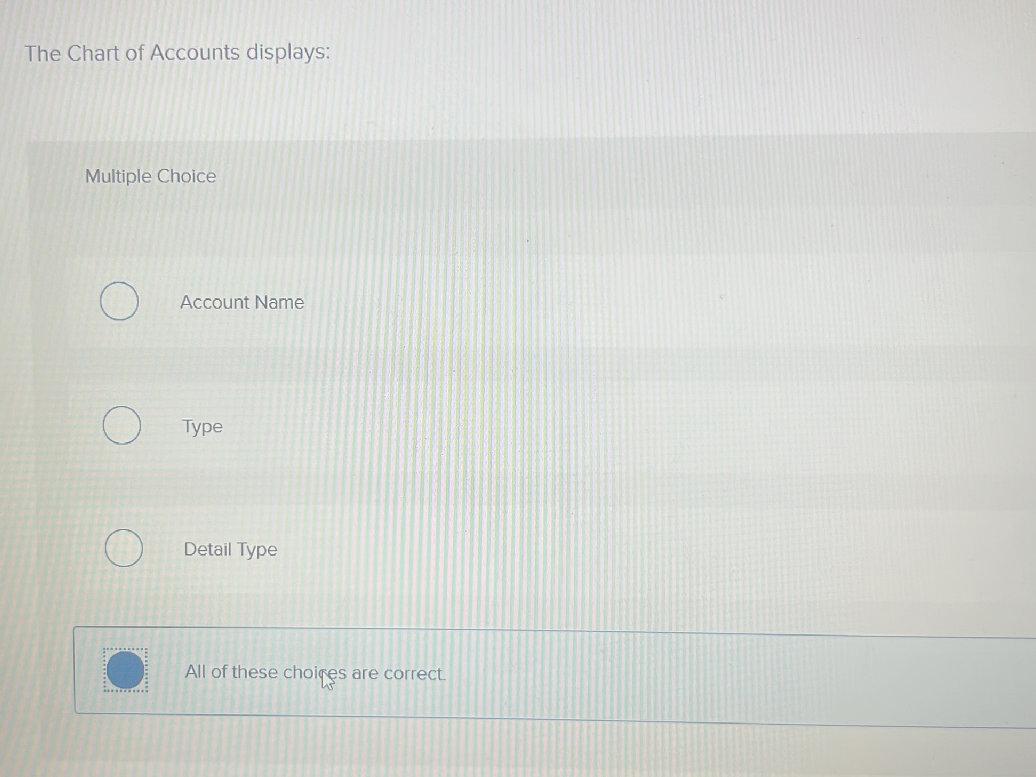 The Chart of Accounts displays: Multiple | StudyX