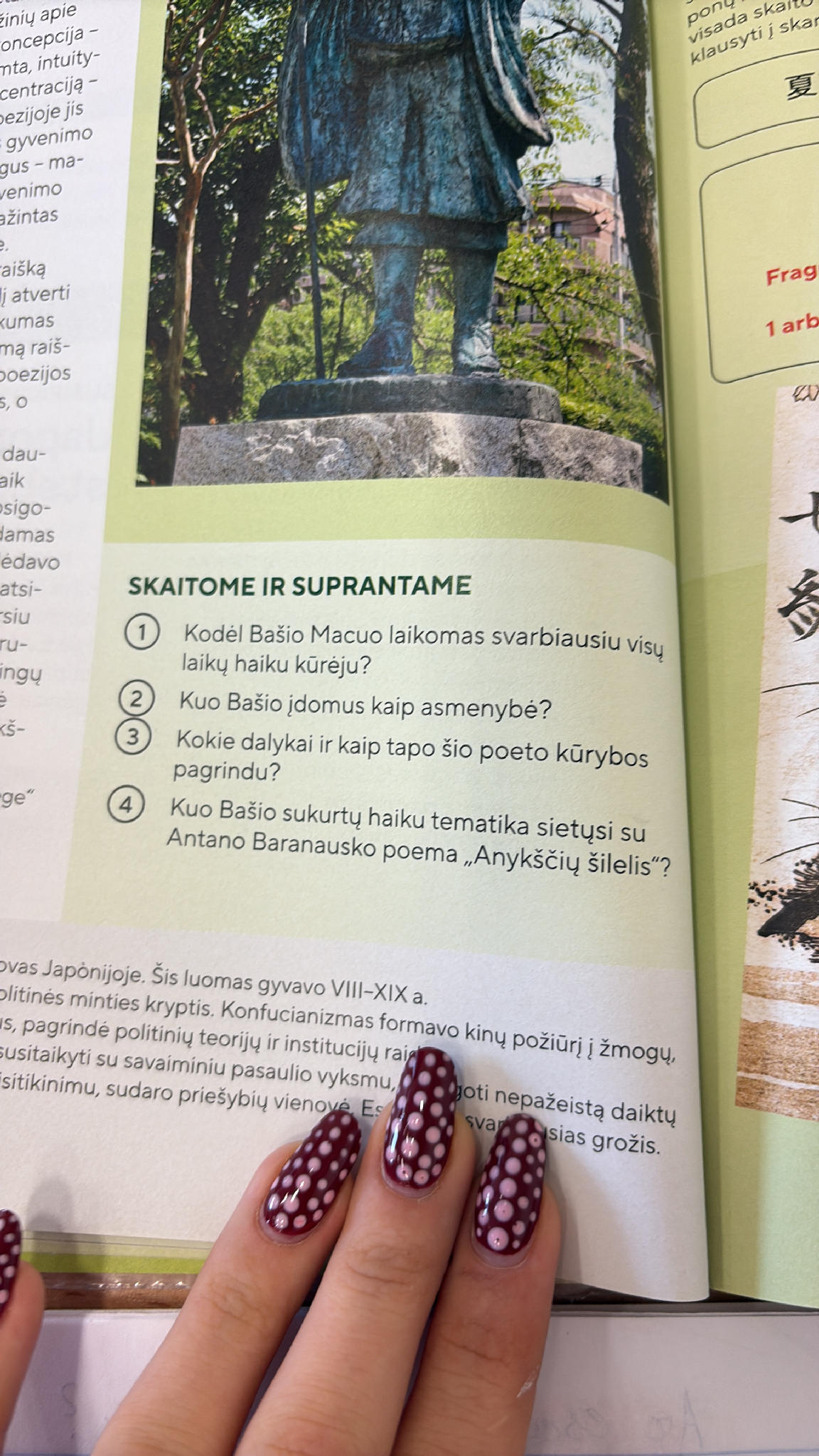 SKAITOME IR SUPRANTAME 1. Kodėl Bašio Macuo | StudyX