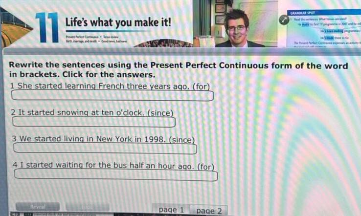 Rewrite the sentences using the Present | StudyX