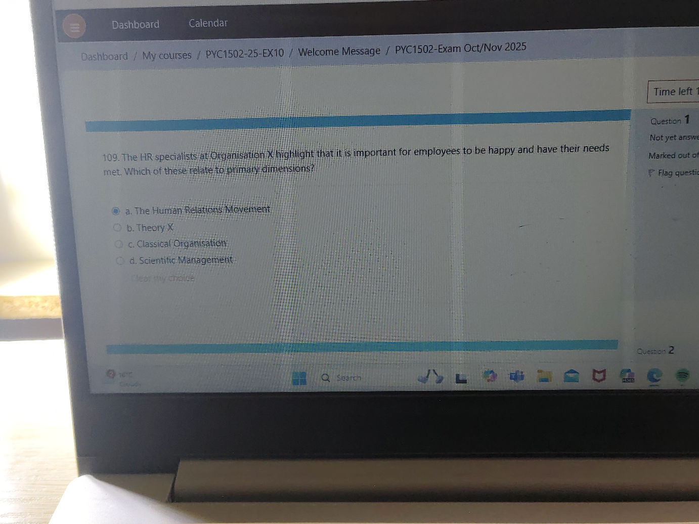 109. The HR specialists at Organisation X | StudyX