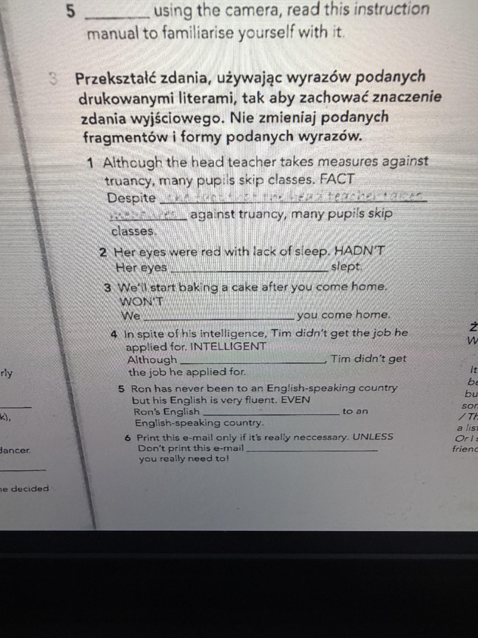 1 Although the head teacher takes measures | StudyX
