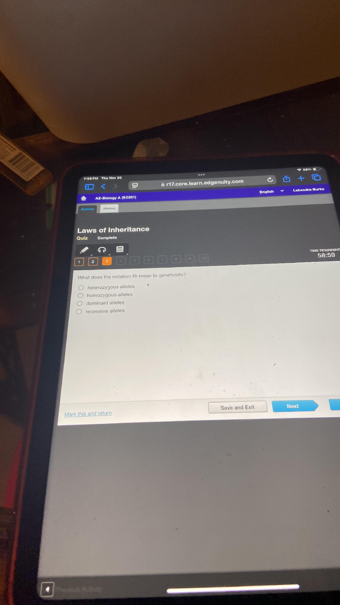 What does the notation Rr mean to | StudyX