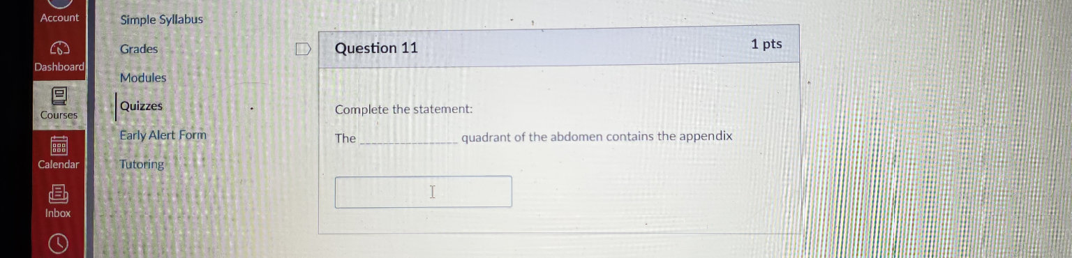 Complete the statement: The ___________ | StudyX