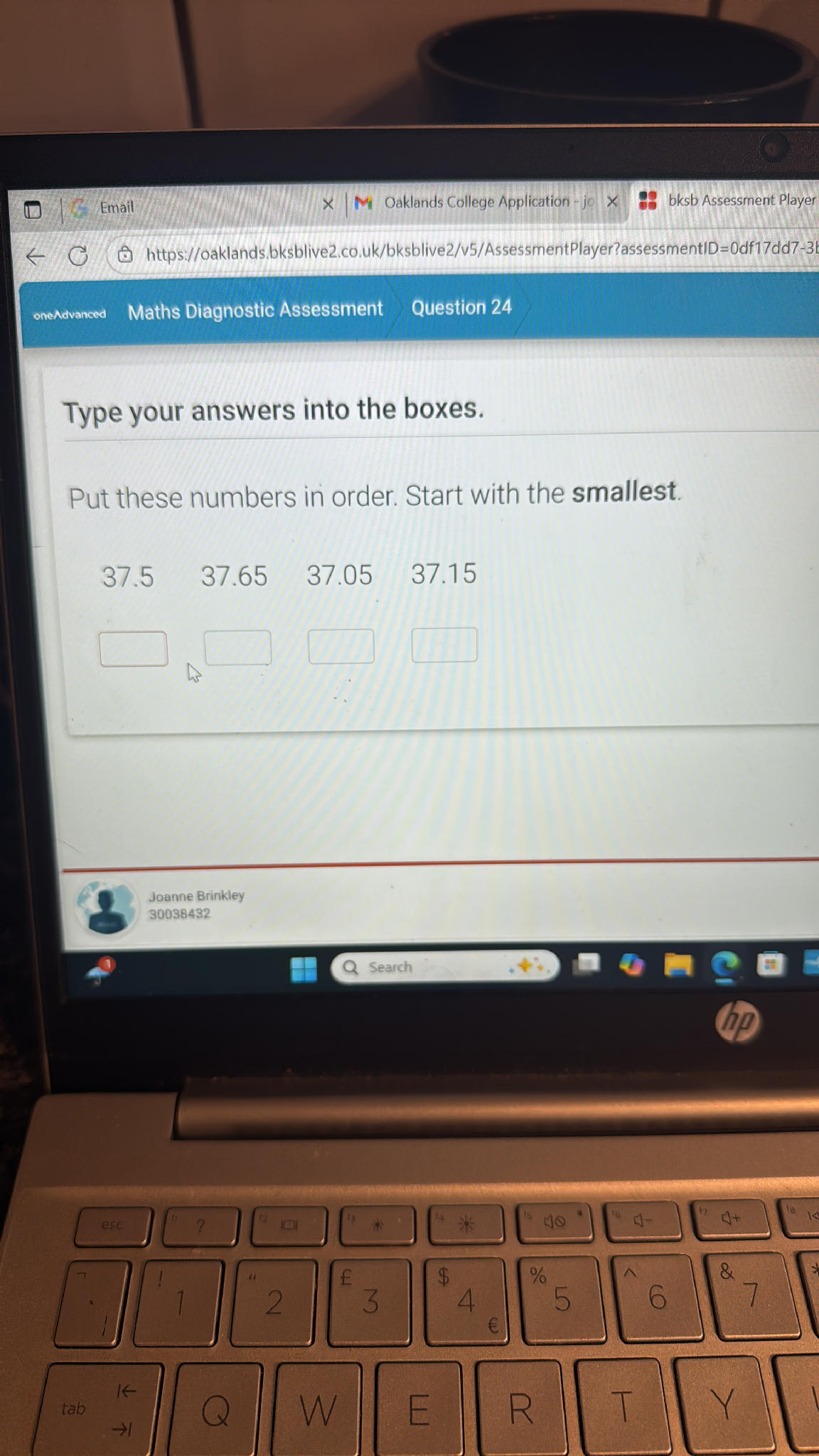 Type your answers into the boxes. Put these | StudyX