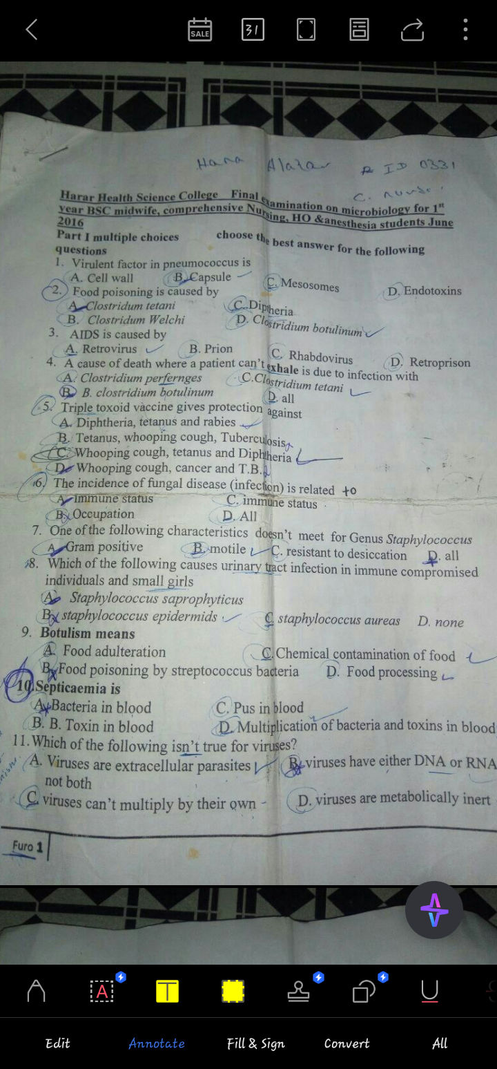 Harar Health Science College Final | StudyX