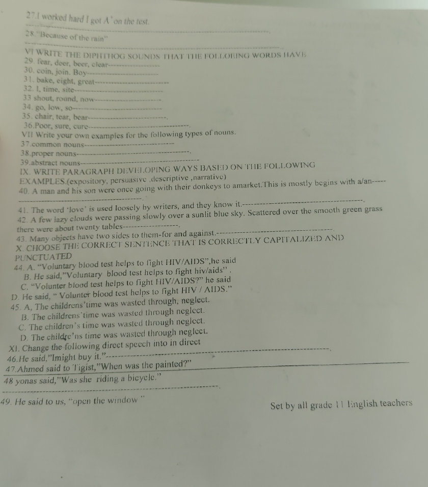 IX. WRITE PARAGRAPH DEVELOPING WAYS BASED ON | StudyX