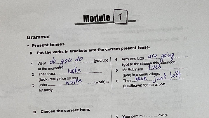 A Put the verbs in brackets into the correct | StudyX