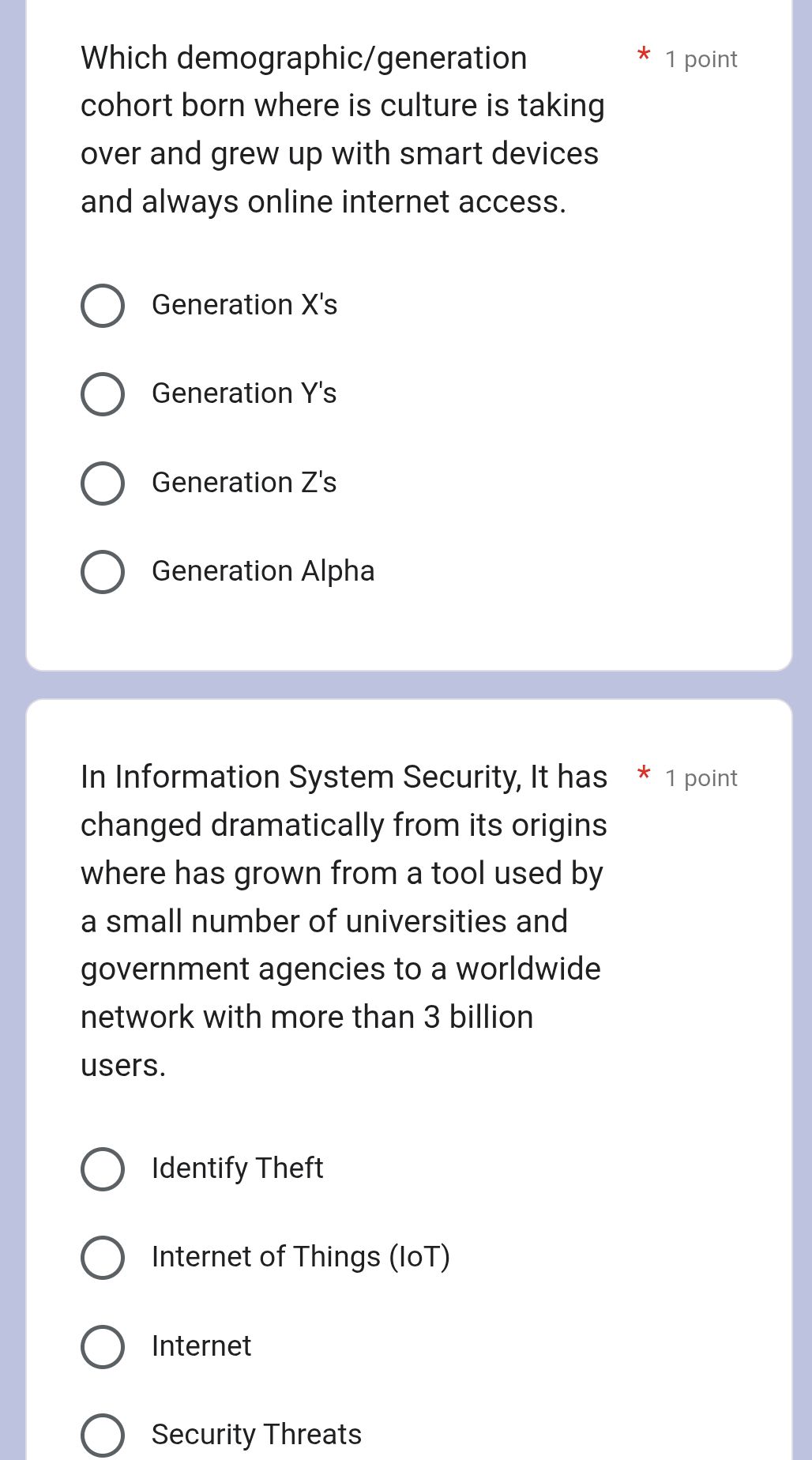 Which demographic/generation cohort born | StudyX