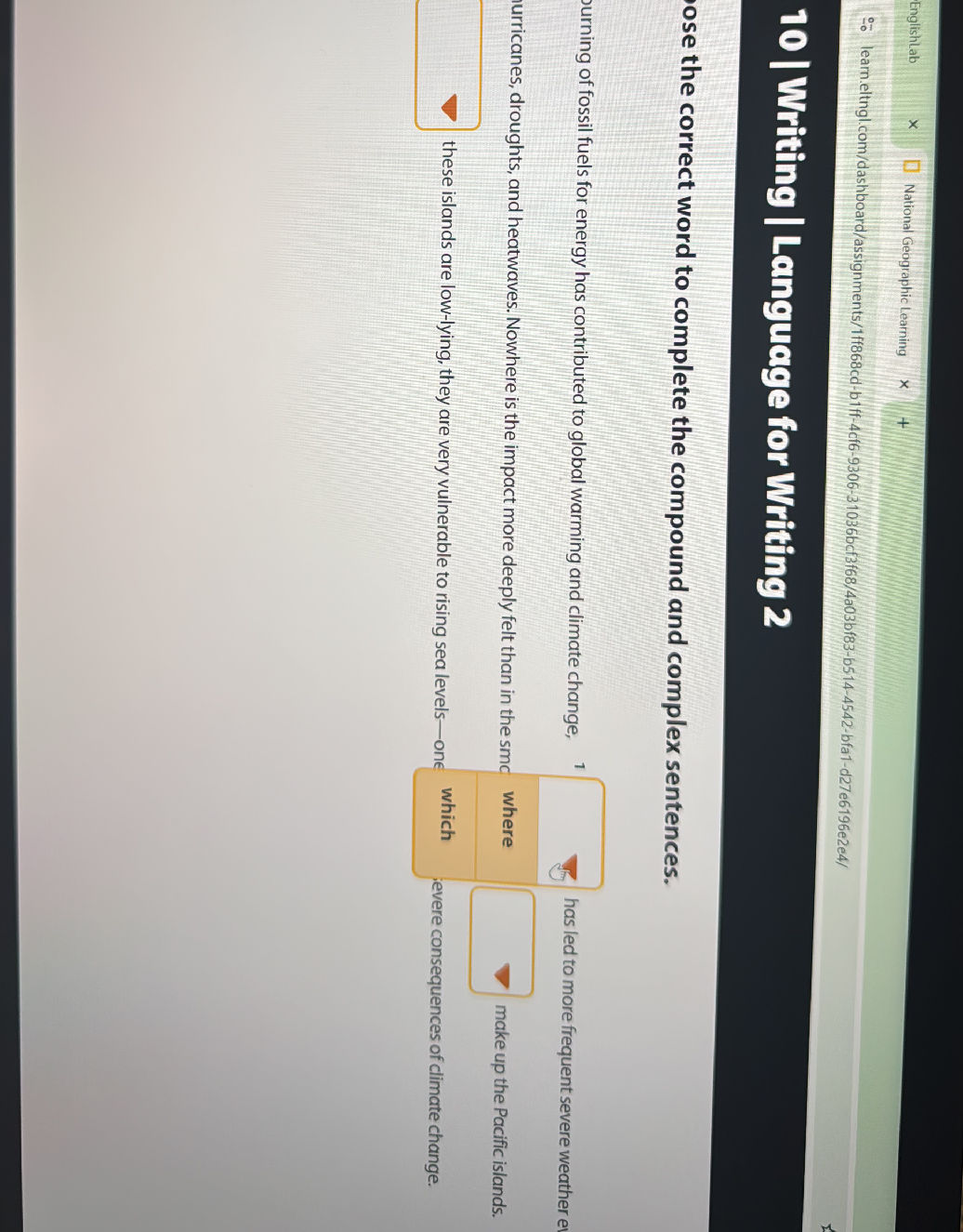 Choose the correct word to complete the | StudyX