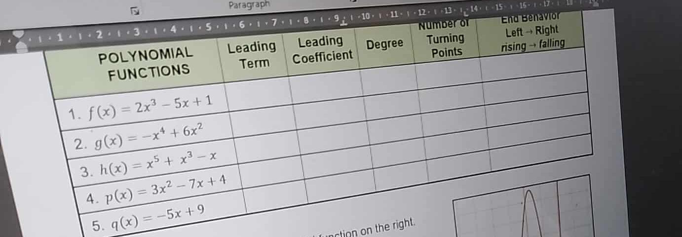 Analyze the properties of the following | StudyX