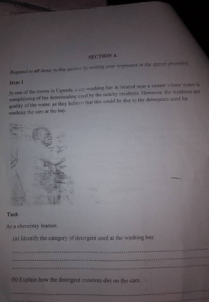 SECTION A Respond to all items in this | StudyX
