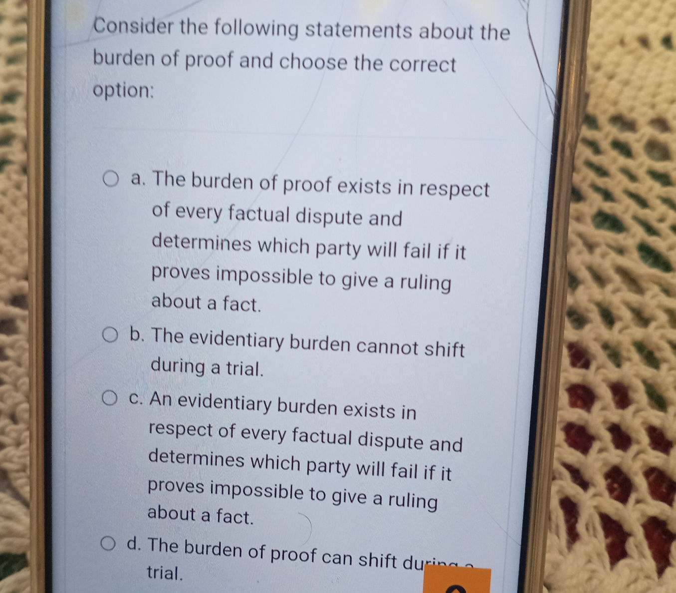 Consider the following statements about the | StudyX