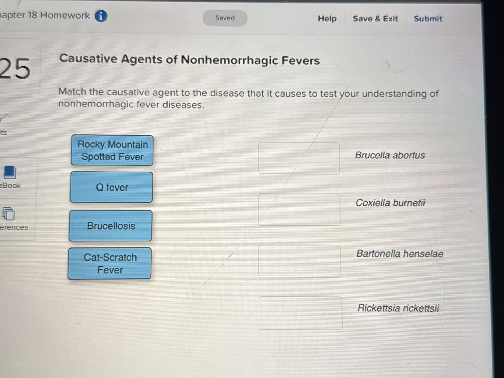 Causative Agents of Nonhemorrhagic Fevers | StudyX