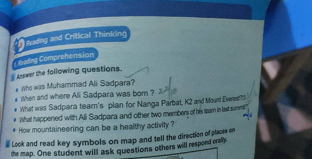 1. Reading Comprehension Answer the | StudyX