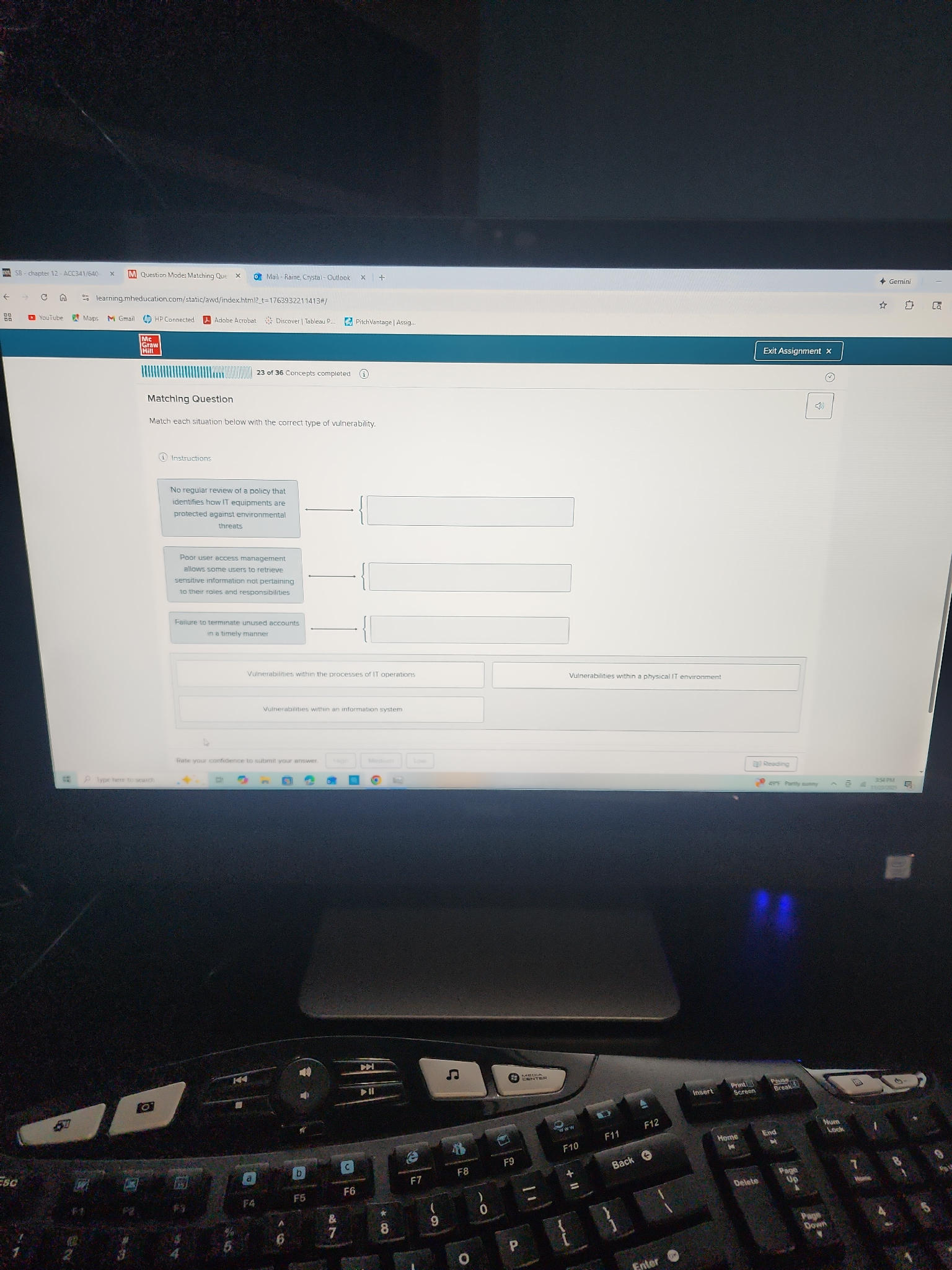 Matching Question Match each situation | StudyX